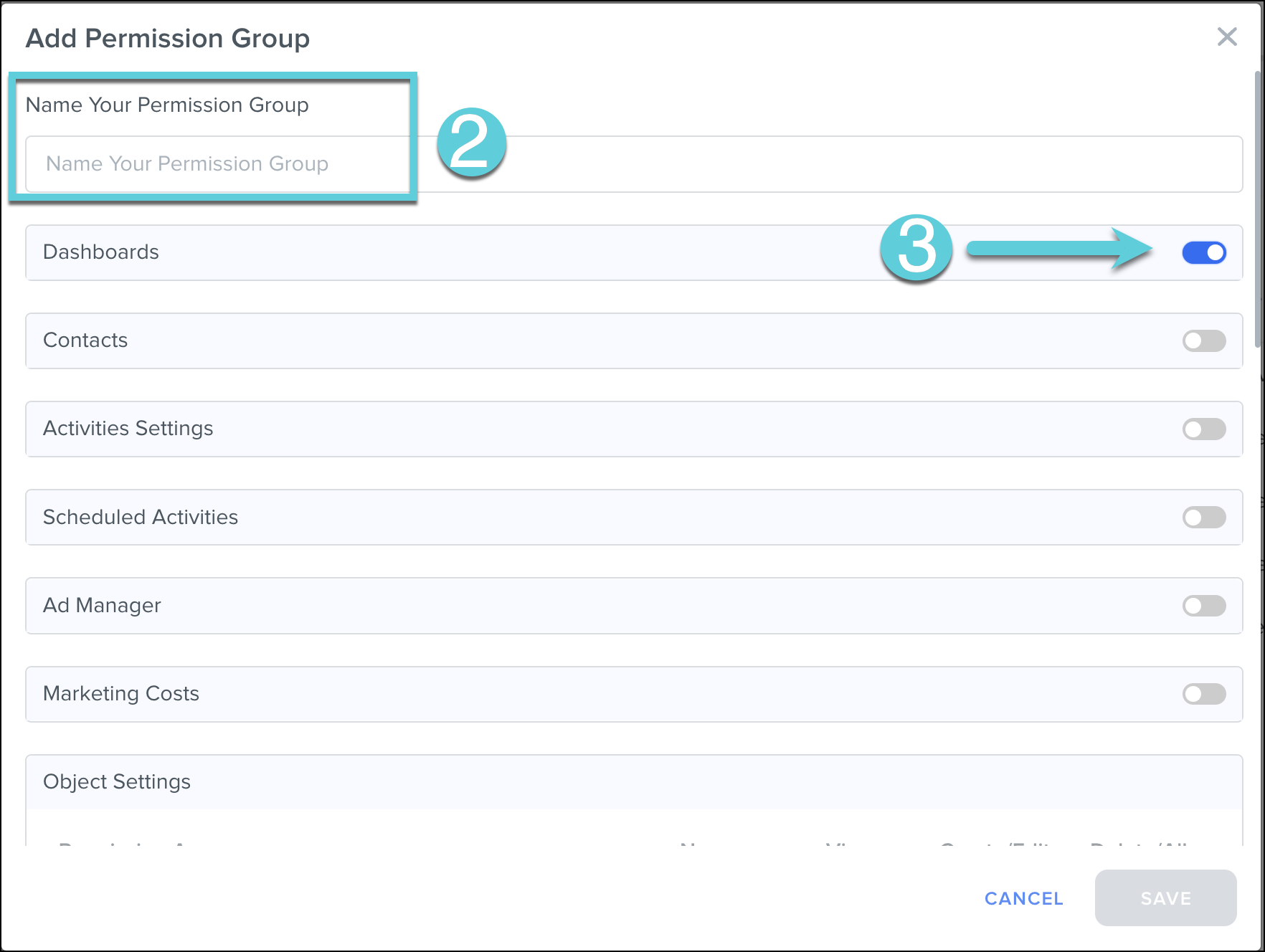 Add, Edit, and Delete Team Member Permissions – Kizen